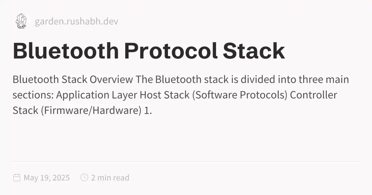 Bluetooth Protocol Stack