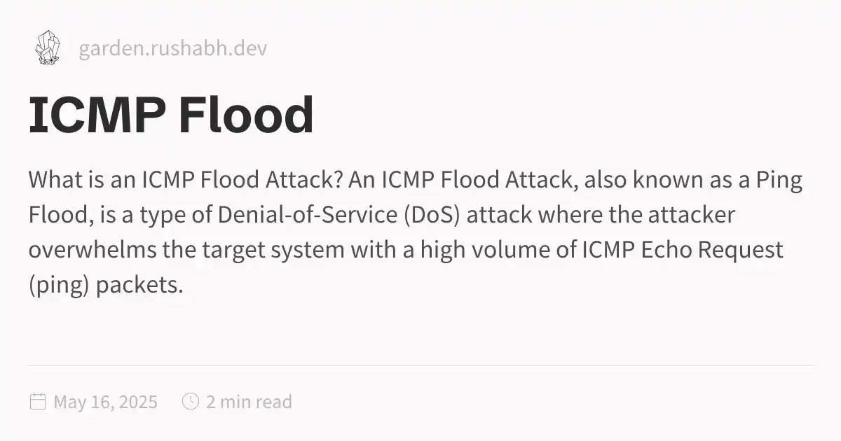 ICMP Flood