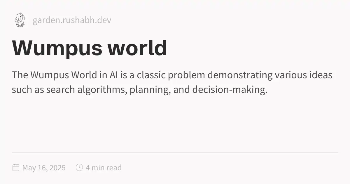Wumpus world